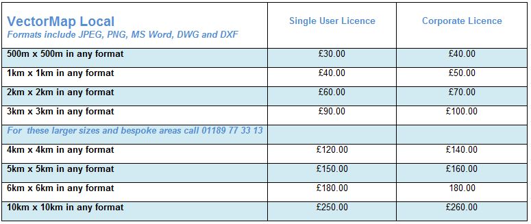 Streetwise Maps - OS VectorMap Local